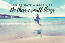 How to Have a Good Life: Do These 7 Small Things - paNASH Passion ...