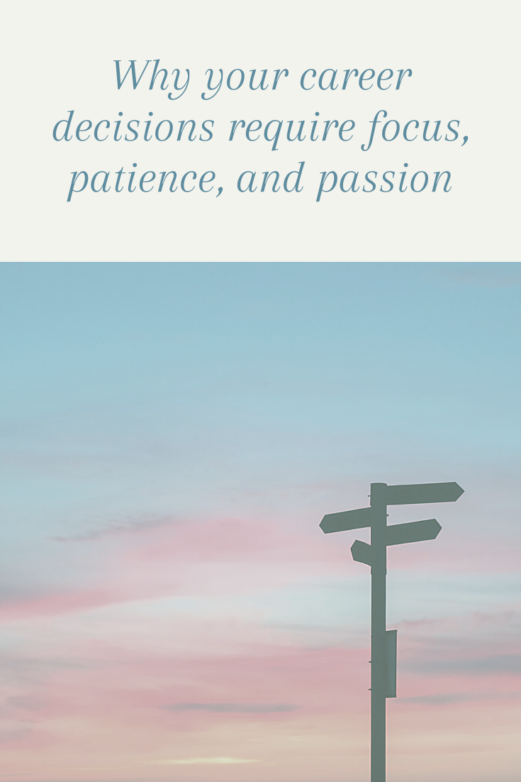 Why Your Career Decisions Require Focus Patience And Passion Panash